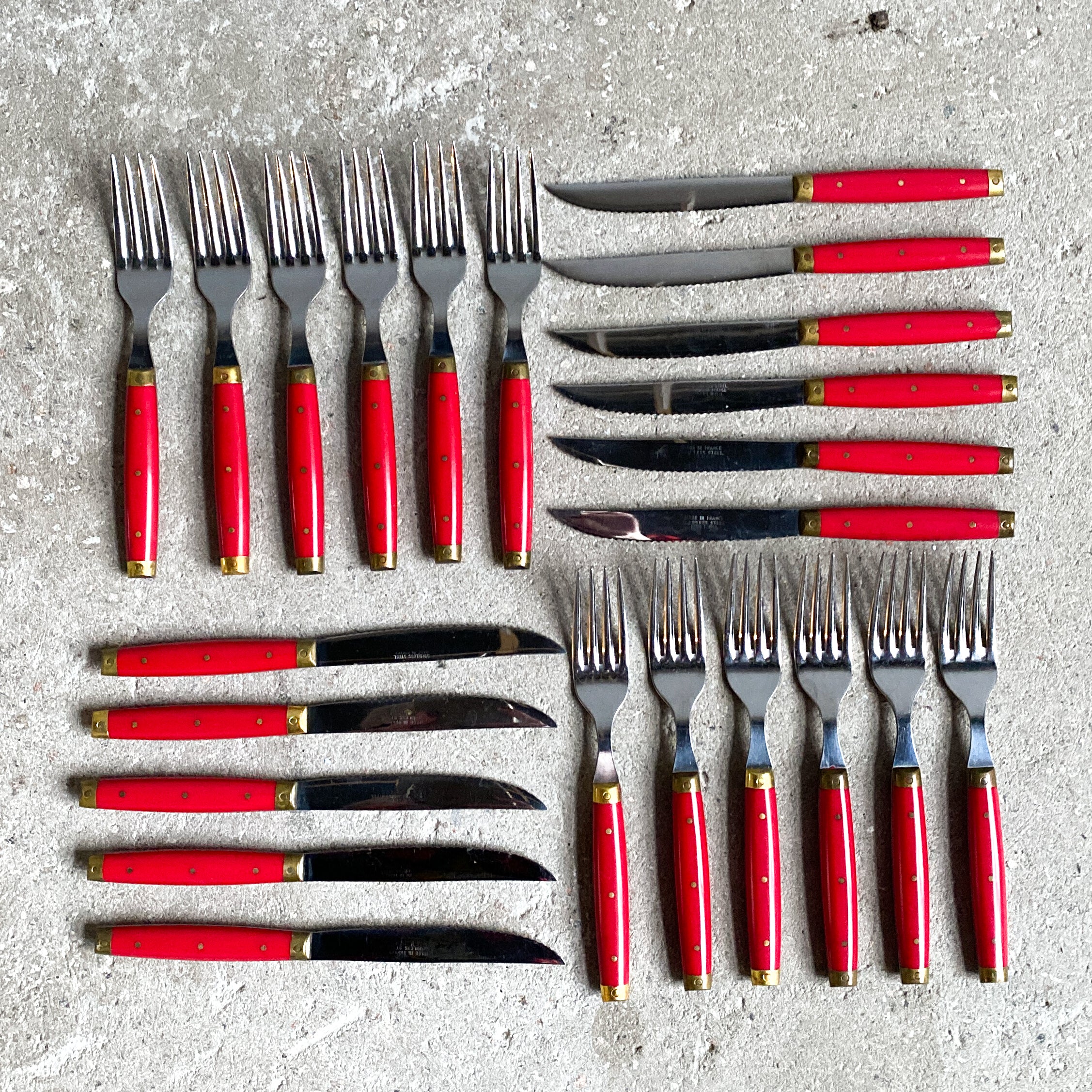 Franska bistro bestick - Melron, 23 delar | Vintagebyrån | Second hand ...